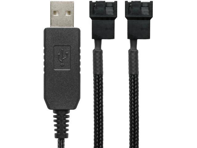 Vszerda 12V Step-Up USB to Dual PC Fans Power Adapter Cable - 24-inch ...