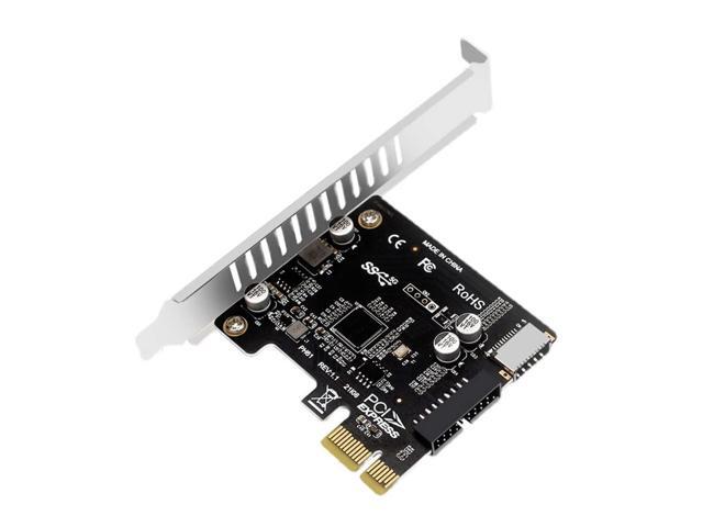 Vszerda 5Gbps Type-E USB 3.1 Front Panel Socket & USB 2.0 to PCI-E 1X ...