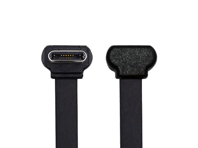 Vszerda Short USB2.0 Data Cable 2.76in Ultra Slim Flat USB-C Type C to ...