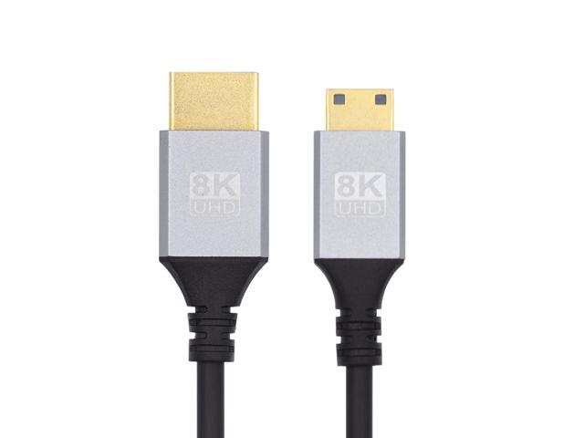 Vszerda Ultra Thin Mini HDMI 2.1 HDTV Cable 1.0 m, Hyper Slim HDMI Cord ...