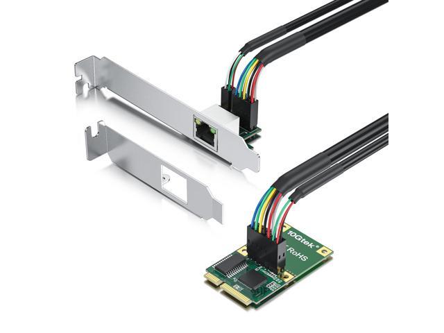 Vszerda Mini PCIe Gigabit Ethernet Network Card, Single RJ45 Port, 1G ...