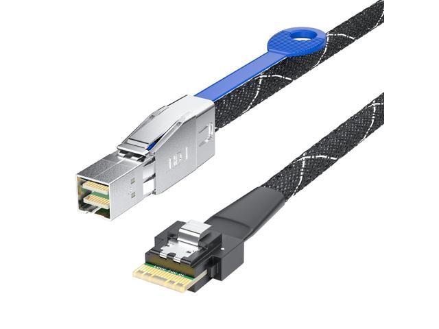 Vszerda SFF-8644 to SlimSAS 4i Cable, 12Gbps SAS 3.0 External Mini SAS ...