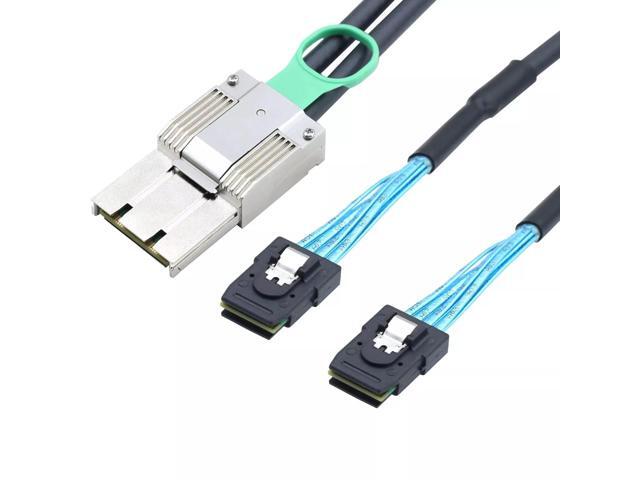 Vszerda PCIE Mini SAS HD SFF-8088 8X 68P I/O Male to 2X SFF8087 36P ...