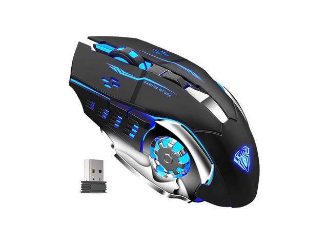 Vszerda SC100 Silent Wireless Gaming Mouse Rechargeable, with Side ...