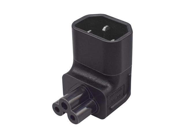 Vszerda IEC60320 C14 Male to C5 Female 3Pole Power Extension Adapter AC ...