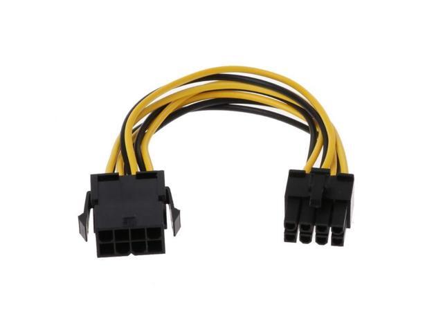 Vszerda CPU 8-Pin Extension Cord, PCIe 8 Pin Female to 8(6+2) Pin Male ...