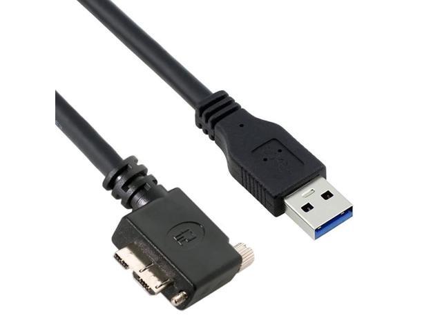 CY Cable Micro USB3.0 Single Screw Locking to USB3.0 Data 5Gbps Power ...
