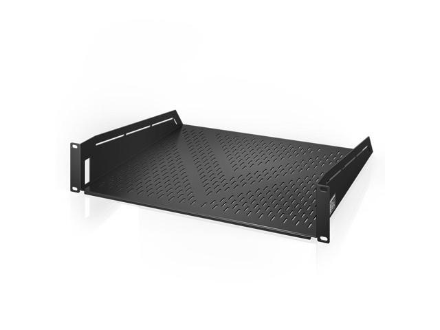 AC Infinity Vented Cantilever 2U Universal Rack Shelf, 16" Deep, for 19 ...