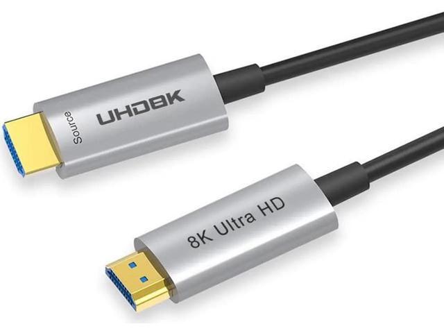 8K Certified HDMI2.1 Fiber Optic Cable, 164 FT Long CL3 Rated In-Wall ...