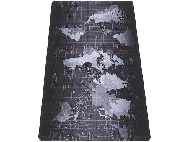 Gaming Mouse Pad Extended Mouse Map Mat (World Map 31.5"x15.8"inch,2mm ...