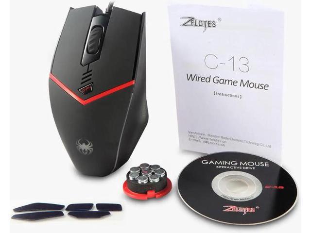 ZELOTES Gaming Mouse Wired [ Programmable ][ Breathing Light ] [ 3200 ...
