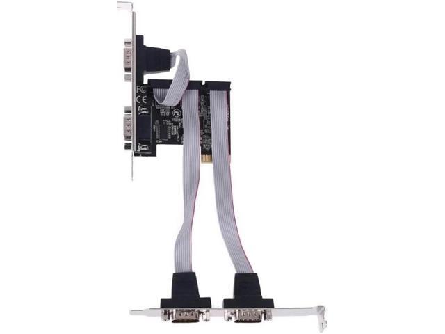 99100 Chipset PCIe 4 Ports Serial Add on Card Multi RS232 DB9 COM ...