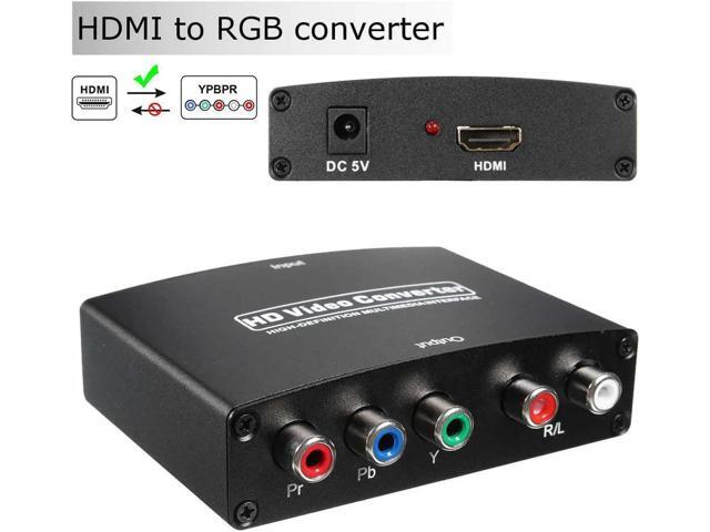 JAENFONG HDMI to 1080P Component Video (YPbPr) RGB + R/L Converter ...