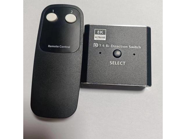 Torpedo Nova DisplayPort 8K DP 1.4 Bidirectional Switch with IR Remote ...
