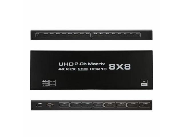 8x8 HDMI 2.0 Matrix Switch - 4K@60Hz 8 in 8 Out Professional Matrix ...