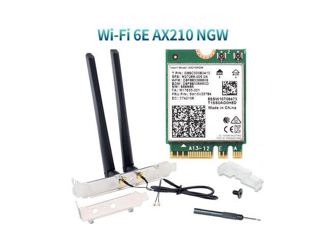 M.2 Desktop Kit Intel AX210 Dual Band wifi Card Wi-Fi 6E AX210NGW M.2 ...
