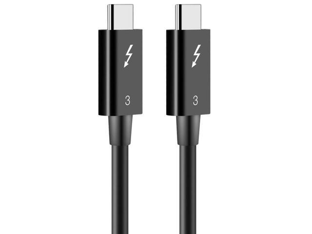 0.7M/2.3ft 100W Thunderbolt 3 cable 40Gbps 5K@60Hz Thunderbolt 3 to ...
