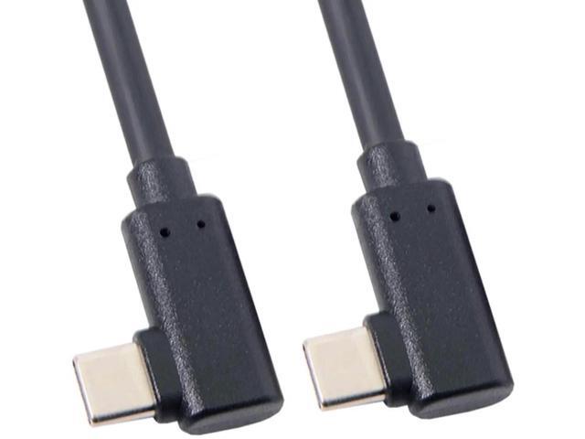 USB-C Type-C to Type-C Cable Gen2 10Gbps 65W Dual 90 Degree Left Right ...