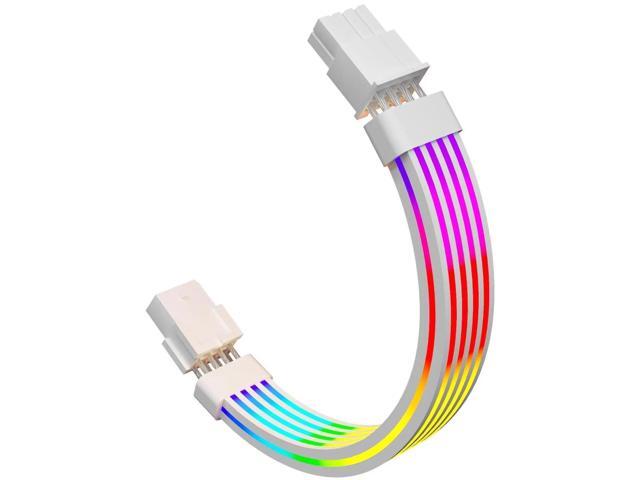 8 Pin RGB GPU Cable,RGB PSU Cables Extension - Addressable 5V3Pin ARGB ...