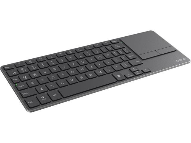 Rapoo Portable Wireless Keyboard with Touchpad, Multi-Device HTPC ...