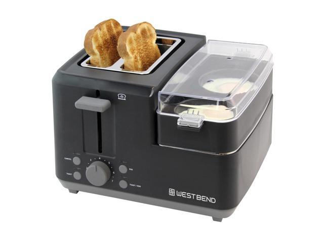 Breakfast Station 2-Slice Toaster and Egg Cooker/Poacher with Removable ...
