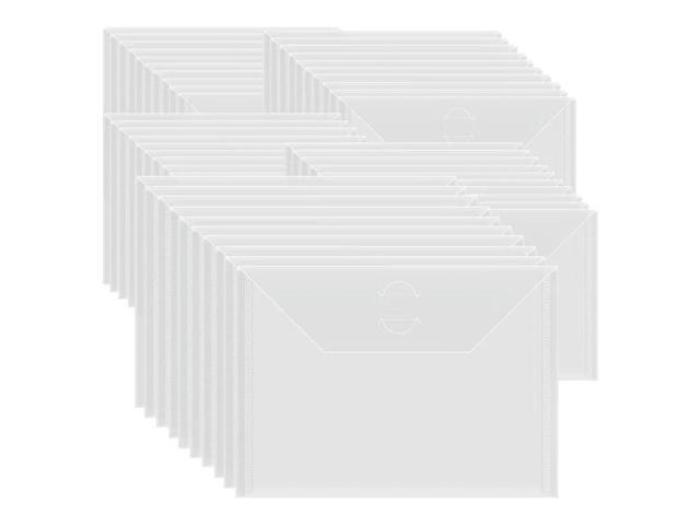 100Pcs 7X5in Envelopes,Reseale Plastic Envelopes Pockets Bag For Clear ...
