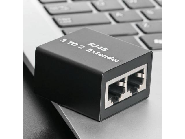 Ethernet Network Adapter Cable Connector Ports Coupler 1 To 2 Way RJ45 ...