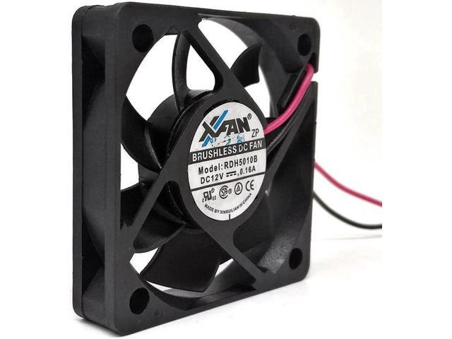 50mm 10mm Slim Cooling Fan RDH5010B DC Brushless 12V 0.16A 50x50x10mm 2 ...