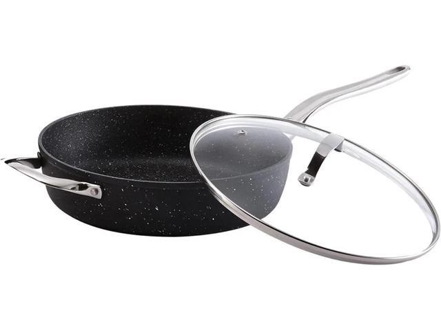 The Rock Classic 11" (28cm) Non-Stick Deep Fry Pan with Helper Handle ...