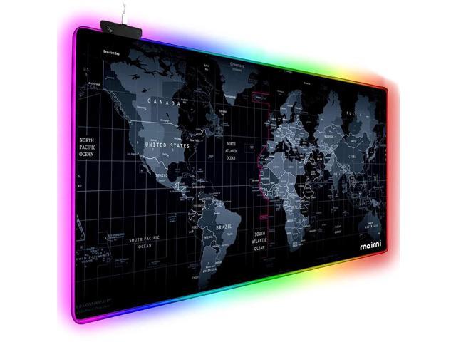 JVFYI Extended RGB Gaming Mouse Pad, Extra Large Gaming Mouse Mat for ...
