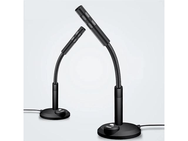 JVFYI Portable USB Desktop Gooseneck Microphone with Omni-Directional ...