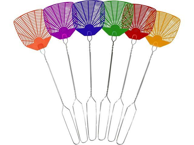 Supreme Bug & Fly Swatter 6-Pack Braided Metal Handle 6 Pack Fly ...