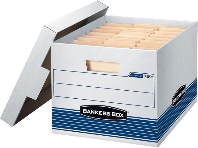 Bankers Box 4 Pack STOR/FILE Medium-Duty File Storage Boxes, FastFold ...