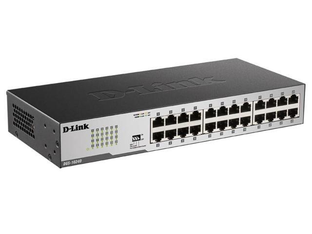 D-Link DGS-1024D, Ethernet Switch, 24 Port Gigabit Unmanaged Fanless ...