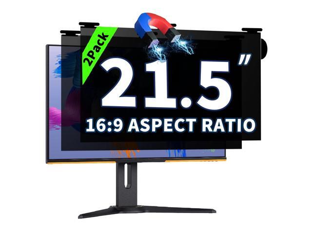 [2 Pack] 2 Pack Magnetic Hanging Computer Privacy Screen 21.5 Inch for ...