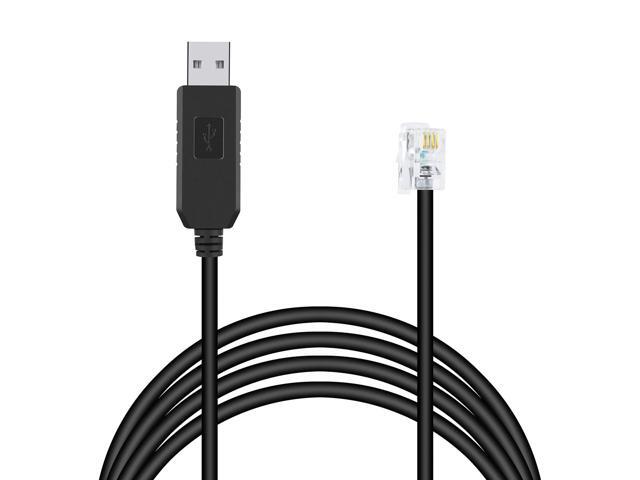 Meade 505 Telescope to PC Control Cable CP2102 RS232 RJ10 Serial ...