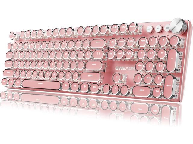Wired Mechanical Keyboards,104 Keys Backlit LED Keyboards, Media ...