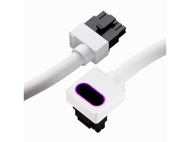 JVFYI 16PIN GPU Power Cable,12VHPWR GPU Modular Cable,ARGB PSU Cable ...