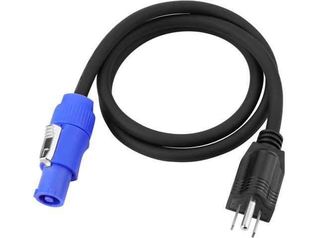 JVFYI Stage Light PowerCON Cable, 3 Prong Plug to PowerCON AC Power ...