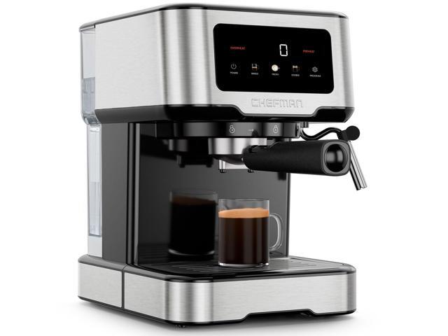 CraftBrew Espresso Machine, 15-Bar Pump Digital Espresso Maker w/Steam ...