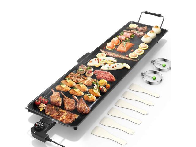 35" Electric Griddle Teppanyaki Grill, Nonstick Extra Large Griddle ...