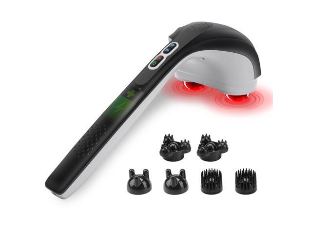 Cordless Handheld Back Massager with Heat, Deep Tissue Percussion ...