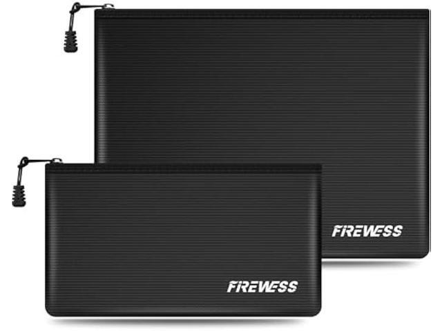 Fireproof Document Bag -2 Pack 13.4x10 and 11x6 Non-Itchy Fireproof ...