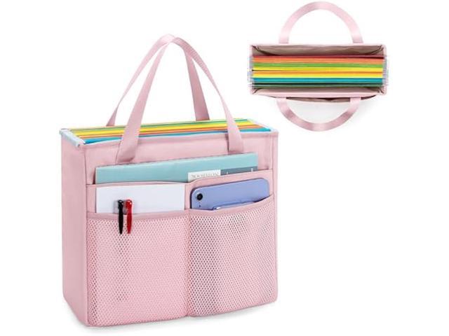Prokva File Folder Tote Bag with Handle, Portable Document Organizer ...