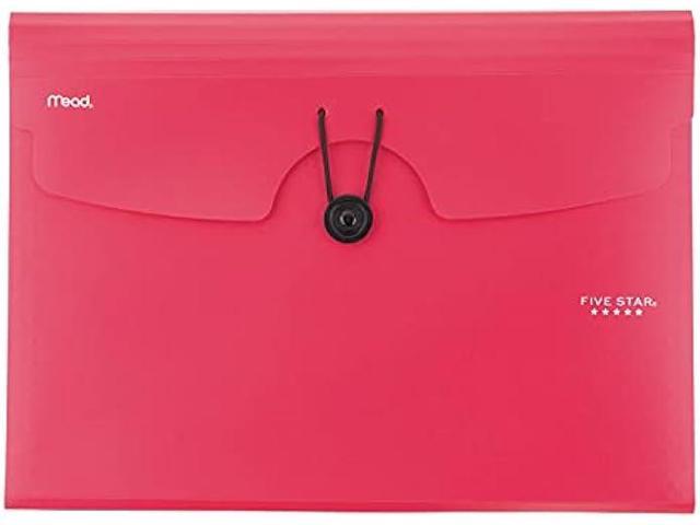 Five Star 6-Pocket Expanding File Organizer, Plastic Expandable Letter ...