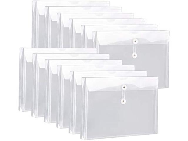 FANWU Plastic Legal Size Expandable Envelopes with String Tie Closure ...