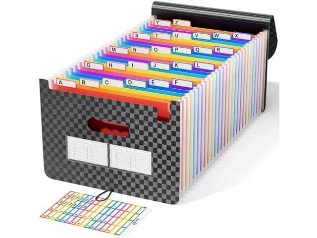ABC life Accordian File Organizer 26 Pockets,Expanding File Folder with ...