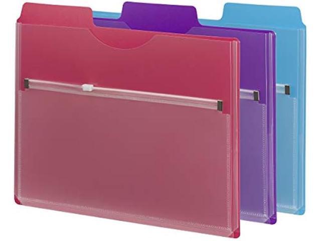 Smead Project Organizer with Zip Pouch, 1/3- Cut Tab, Letter Size ...