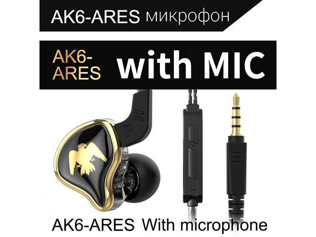 QKZ AK6 Ares War God In-Ear Headphone with Remote Control and ...