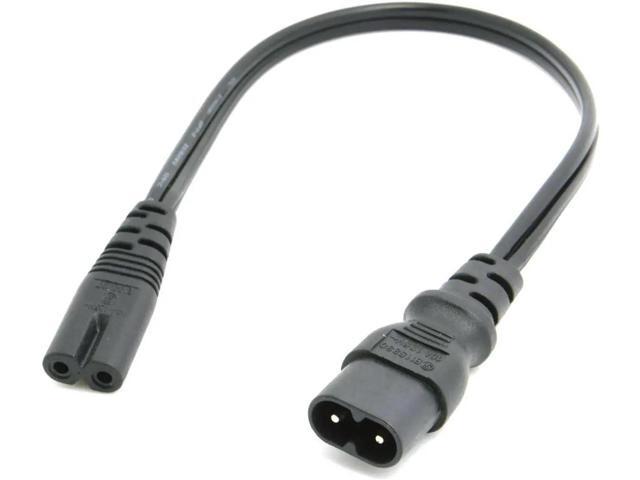 IEC 60320 C8 Plug to C7 Receptacle Male to Female Extension Power ...
